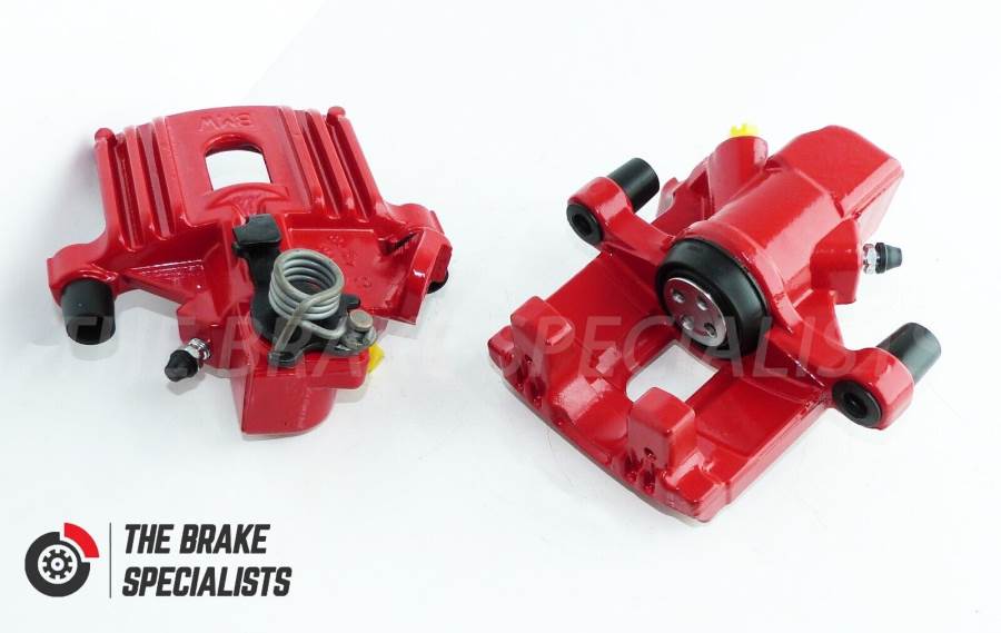 Mini Cooper, One R50 R52 R53 2001 2006 Set Brake Calipers IN RED £100 ...